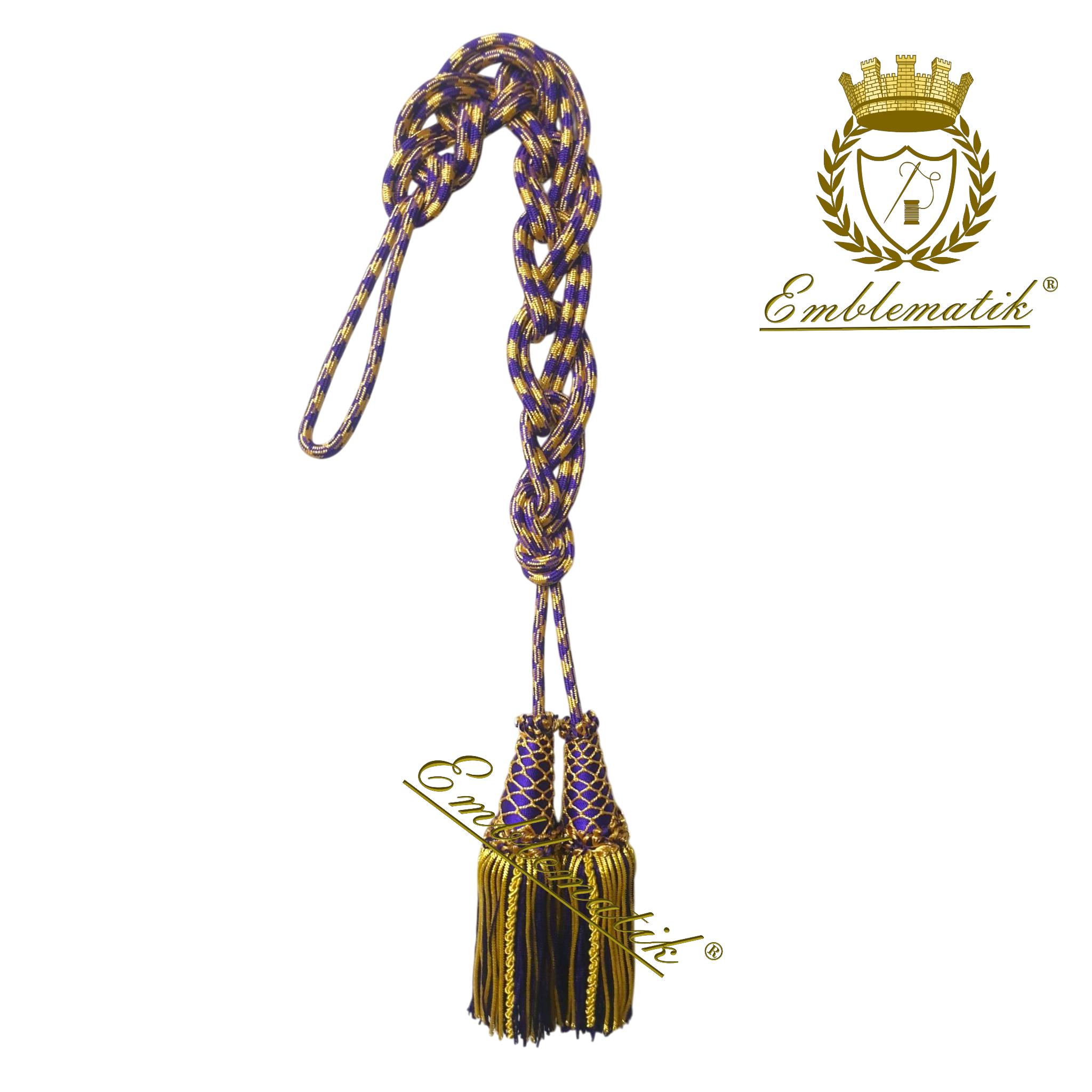 Liturgical Cincture Crafted with Metal & Silk Thread Purple/Gold ...