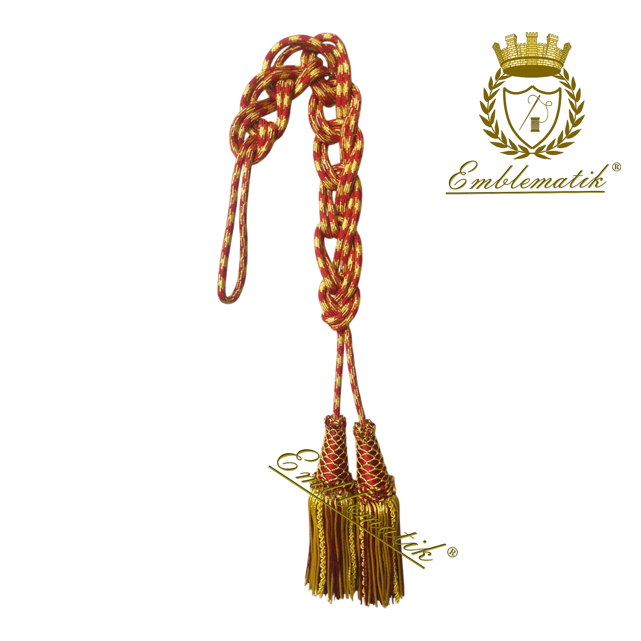 Liturgical Cincture Crafted with Metal & Silk Thread Red/Gold ...